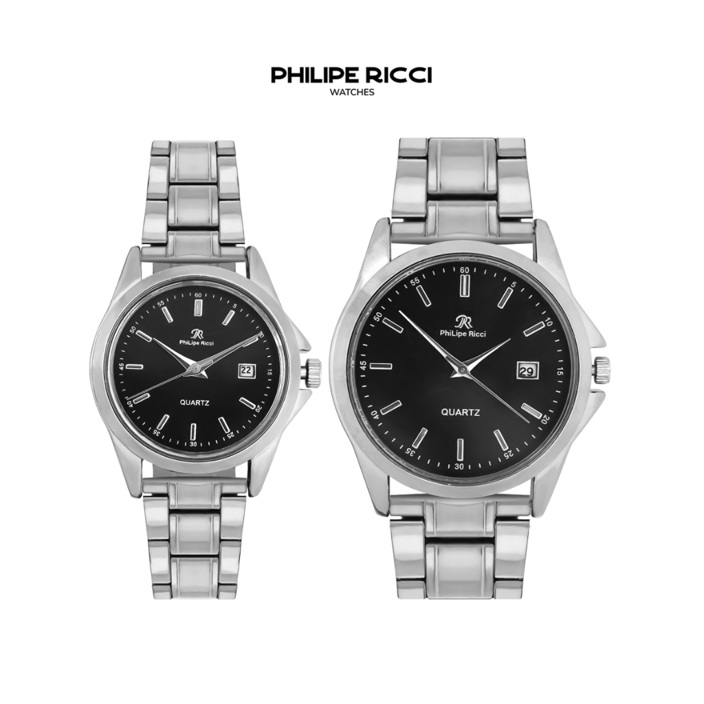 Jual PhiLipe Ricci Jam Tangan Couple Rantai Besi Pria Wanita Terbaru ...