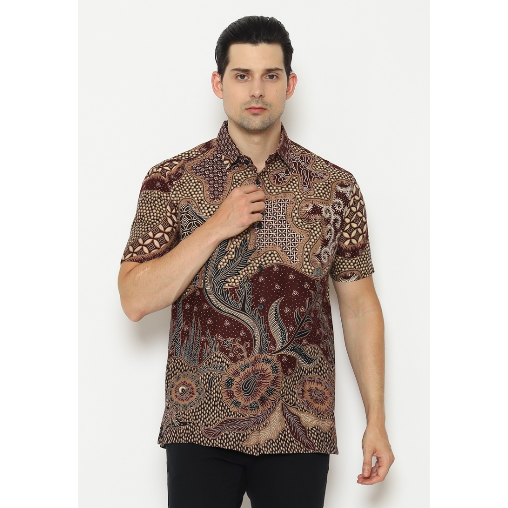 Jual Waskito Hem Batik Katun HB 101105 - Maroon (Merah Maron) | Shopee ...