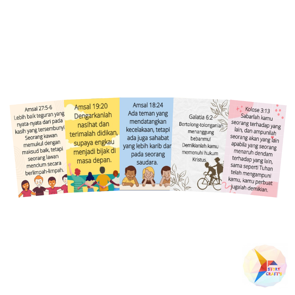 Jual Storycraftsid Sticker - Tema Ayat Emas Alkitab Persahabatan ...