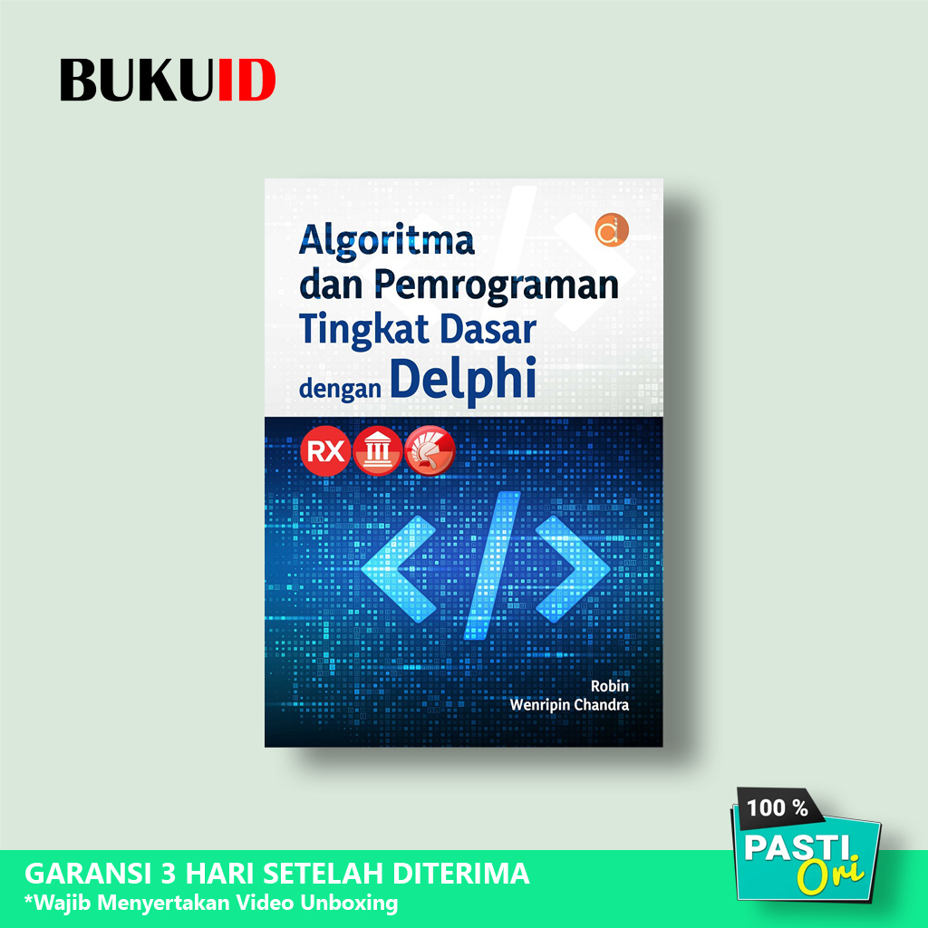 Jual Buku Algoritma dan Pemrograman Tingkat Dasar dengan Delphi - Original | Shopee Indonesia