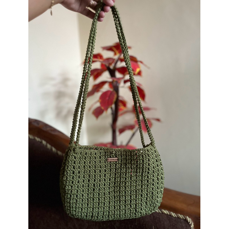 Jual Tas Rajut Net Shoulder Ready Stock(2 model) | Shopee Indonesia