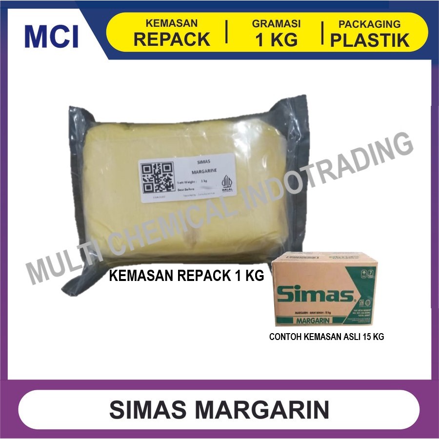 Jual SIMAS MARGARINE / MENTEGA REPACK 1 KG | Shopee Indonesia