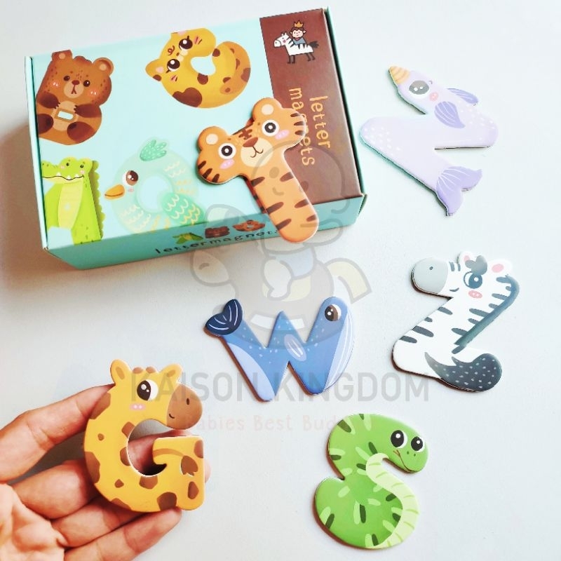 Jual Kaison Kingdom - 26 Pcs Montessori Magnetic Letters for Preschool ...