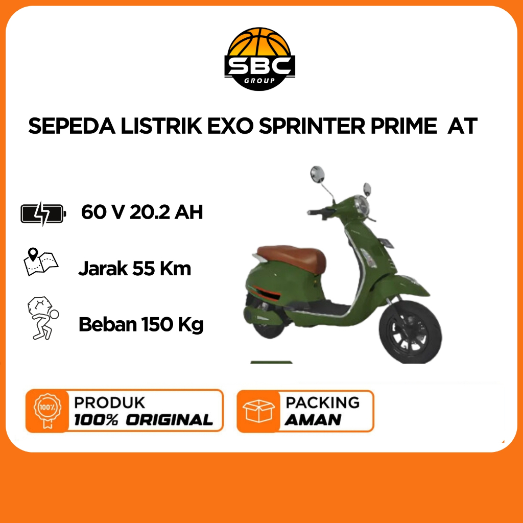 Jual SEPEDA LISTRIK EXO SPRINTER PRIME AT ARMY | Shopee Indonesia