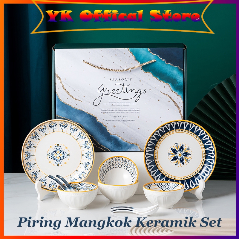 Jual Piring Mangkok Keramik Set Hampers Piring Mangkok Keramik Set ...
