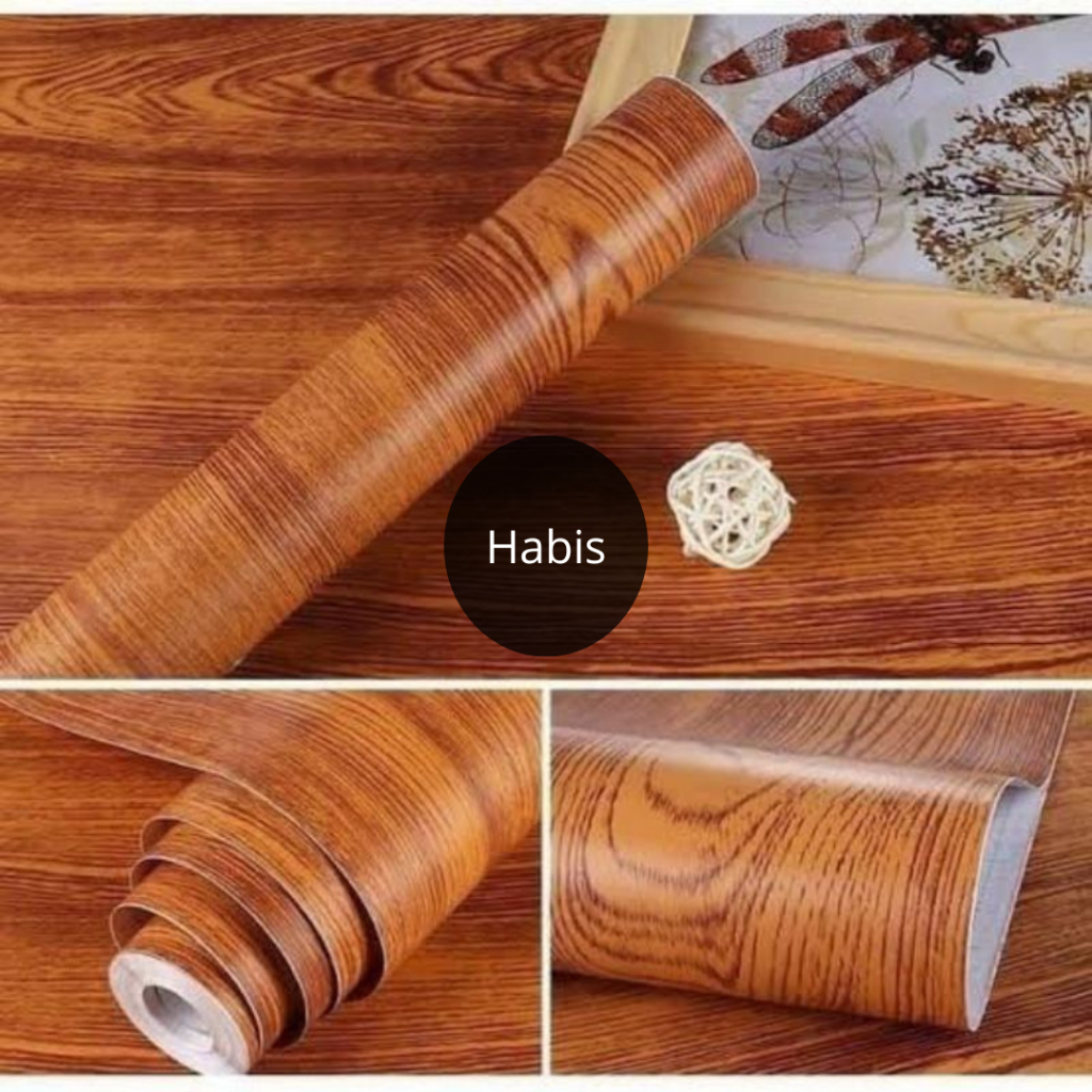 Jual Stiker Kayu Sticker Kayu Sticker Serat Kayu Wallpaper Kayu ...