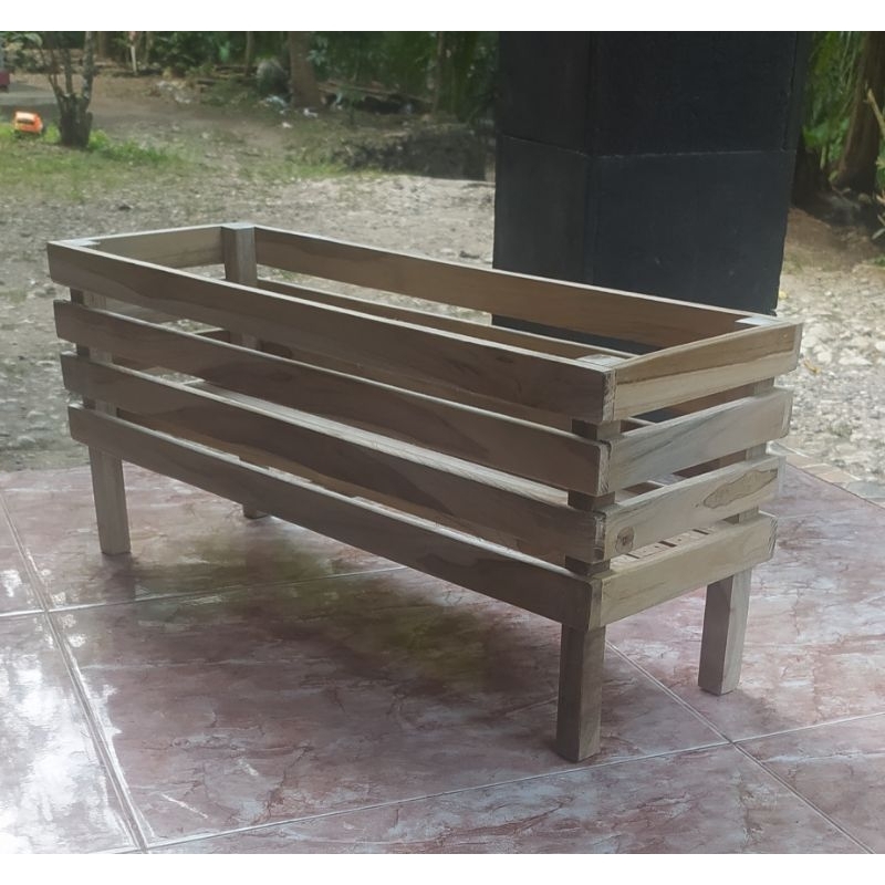 Jual Standing pot kayu Ukuran 60 x 20 x 25 cm | Shopee Indonesia