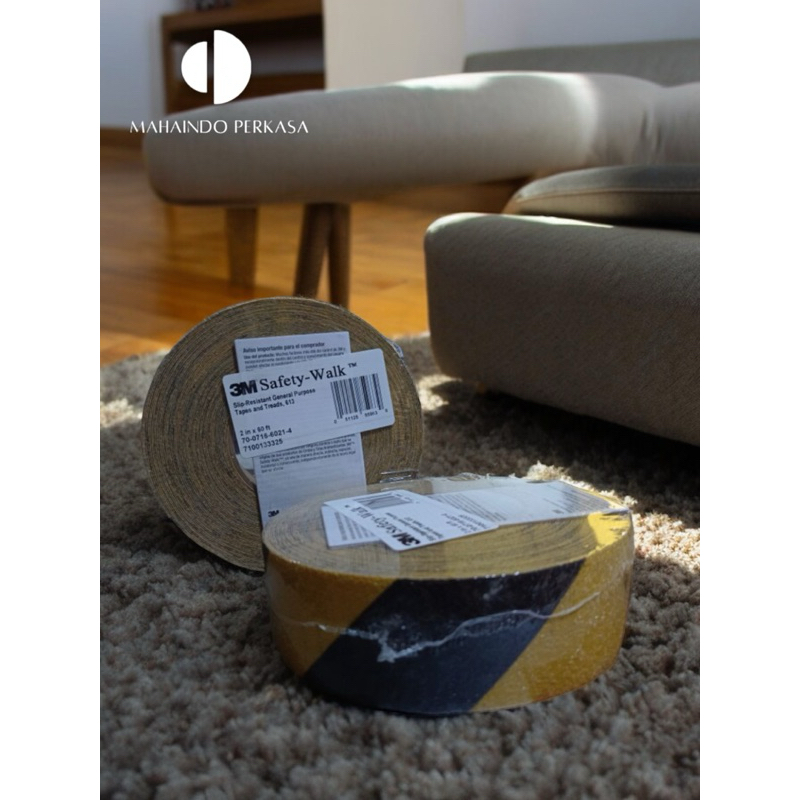 Jual Safety Walk 3M 613 Yellow / Black Anti Slip Resistant General Purpose 2 Inch x 60ft (5cm x ...