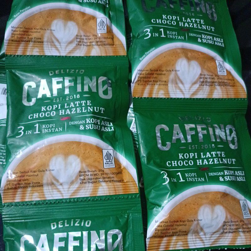 Jual Caffino 3 in 1 Kopi Latte Choco Hazelnut 1 renteng isi 10 sachet ...