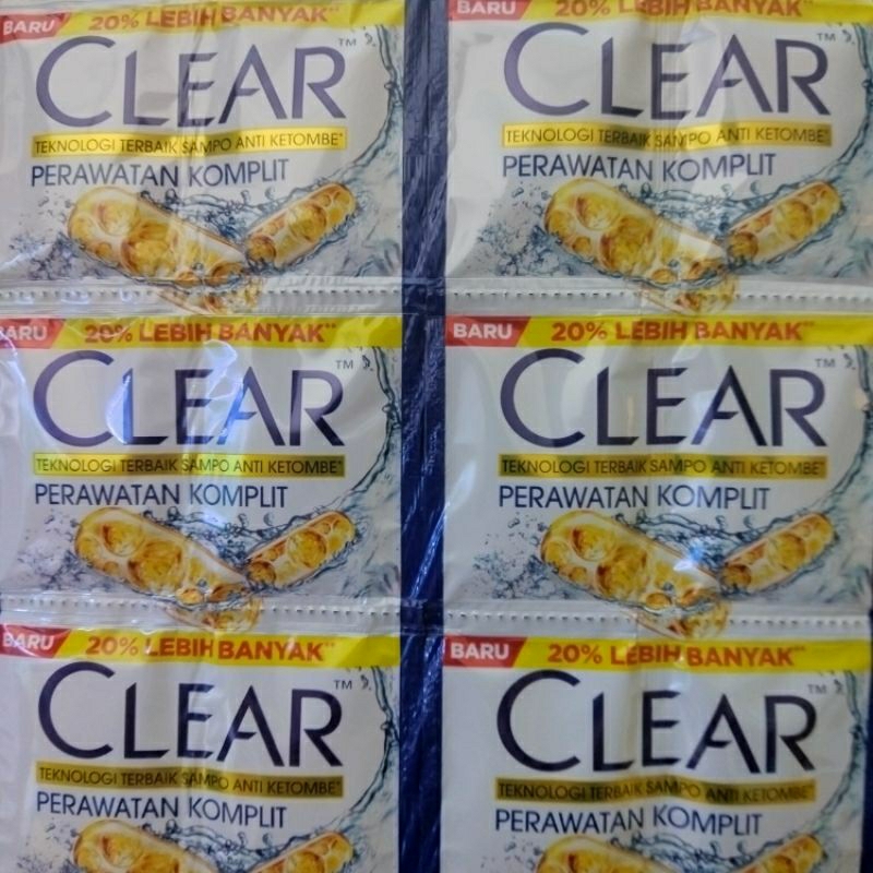 Jual 72 SACHET CLEAR 1000 PERAWATAN KOMPLIT TWIN PACK (SAMPO) | Shopee ...