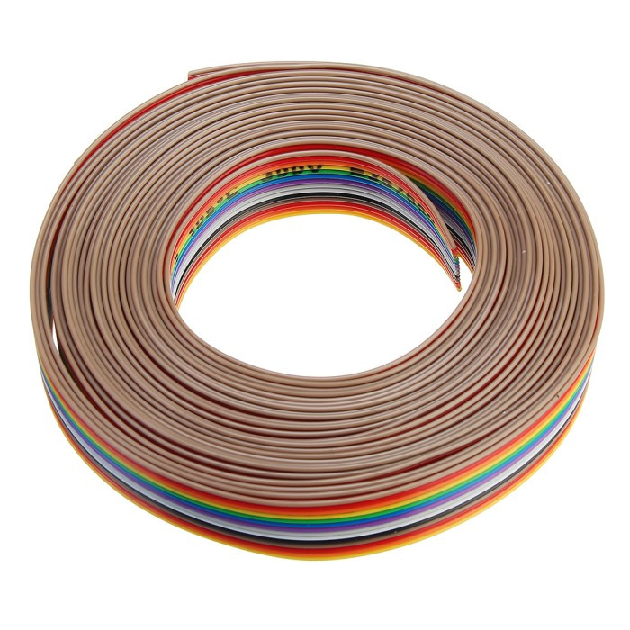Jual Kabel Pelangi 14pin 14 pin Flat Cable Rainbow 14p Kabel Data 1 ...