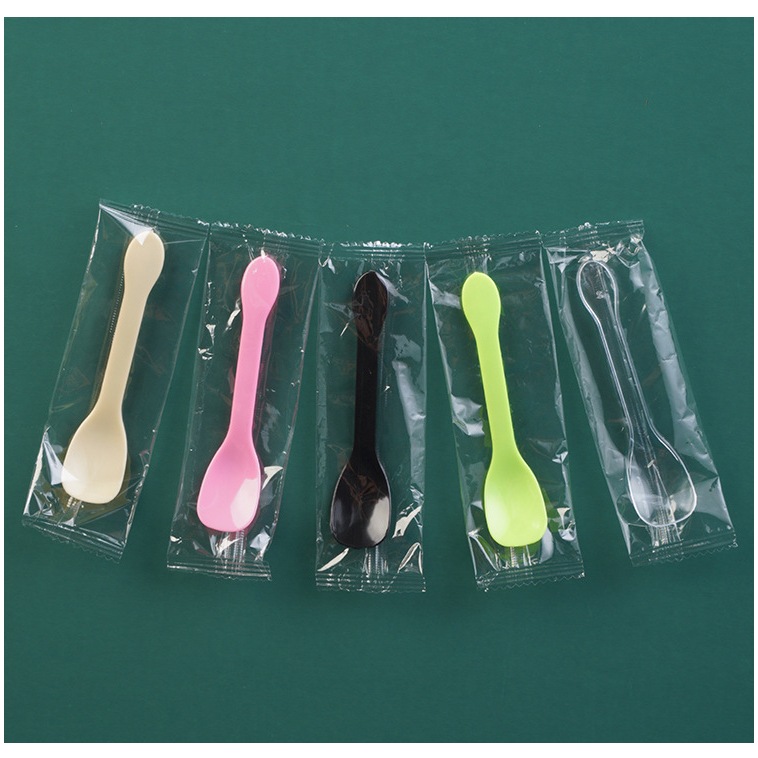Jual 100pcs sendok mini pudding Jelly Dessert sudah di pack plastik ...