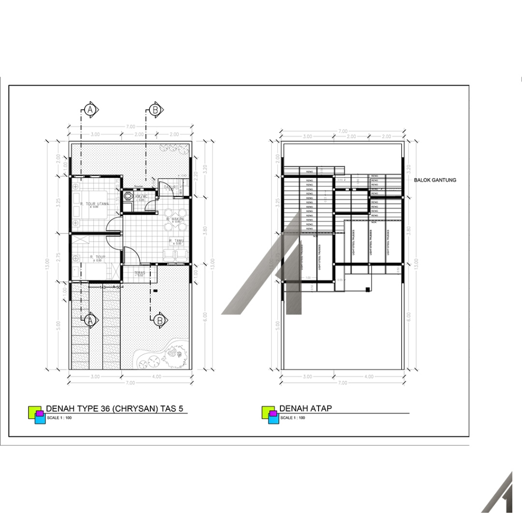 Jual Jasa Desain denah layout rumah 2D + gambar lengkap + RAB | Shopee ...