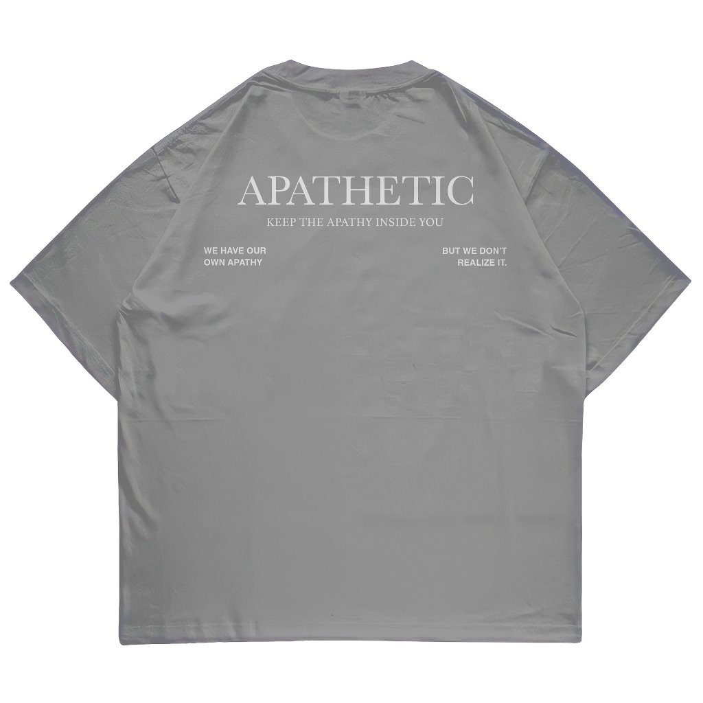 Jual Apathetic - Oversize T-Shirt Kaos Simple Grey 24s | Shopee Indonesia