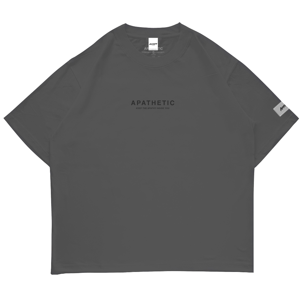 Jual Apathetic - Oversized T-Shirt Kaos "KEEP THE APATHY" Charcoal 24s ...