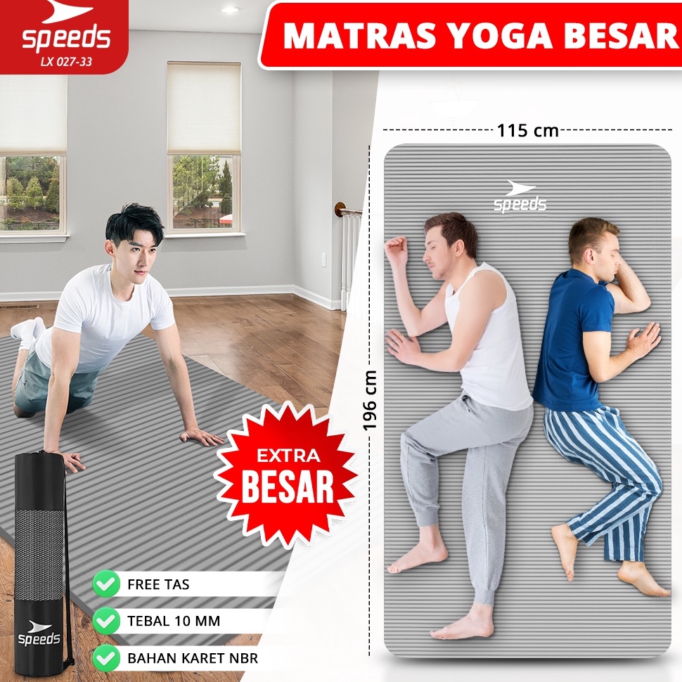 Jual KODE X82D SPEEDS Yoga Mat 115x196x1mm Anti Slip Matras Yoga ...