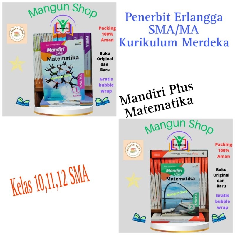 Jual Buku Mandiri Plus Matematika Kelas 10,11,12 SMA/ MA Kurikulum Merdeka | Shopee Indonesia