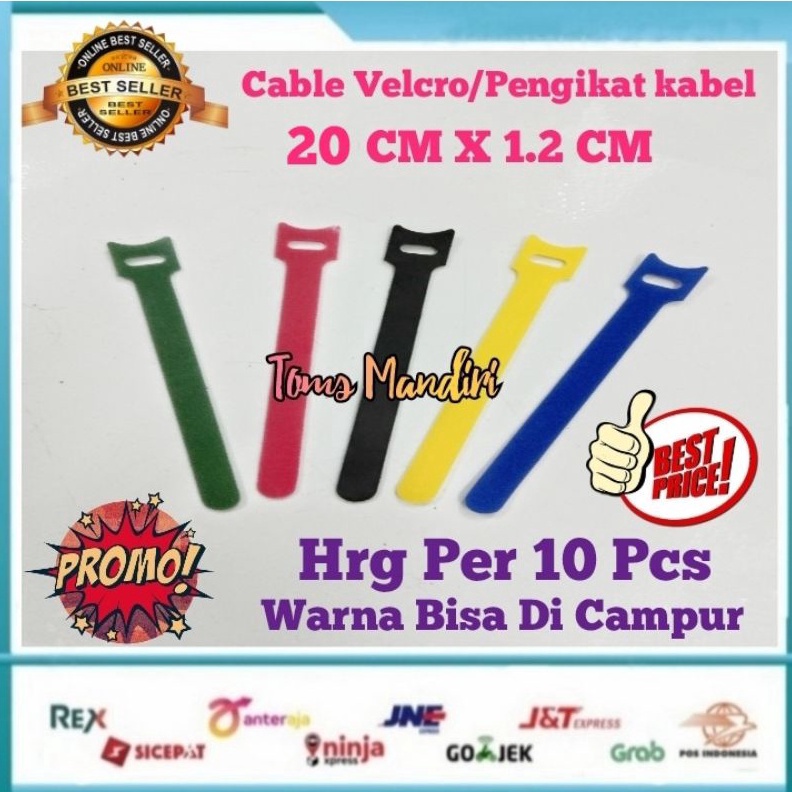 Jual TERUPDATE Cable Velcro Pengikat Kabel 2 Cm X 12 Cm Per 1 pcs ...
