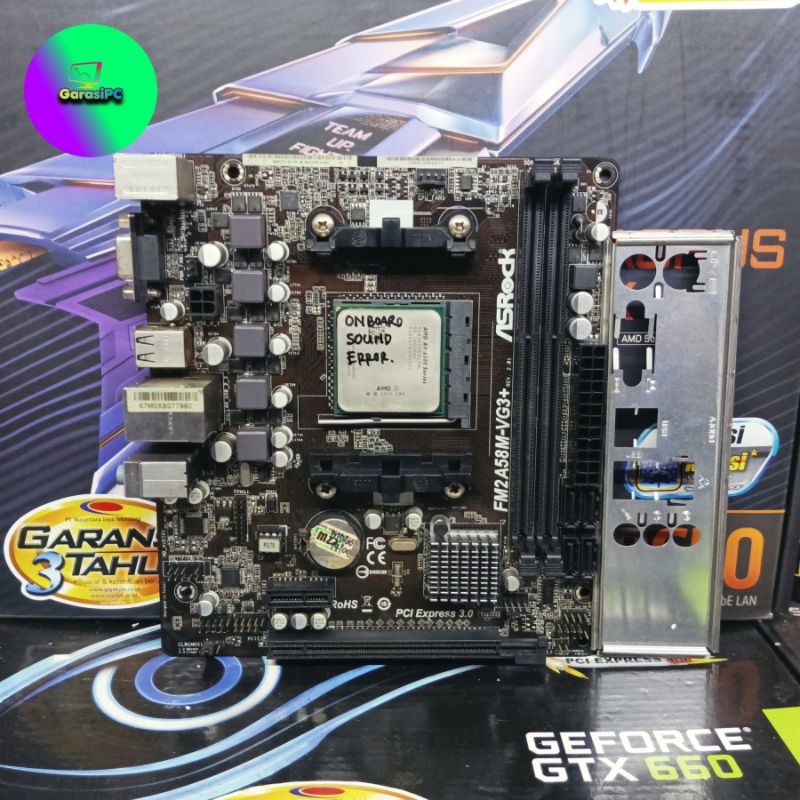 Jual Motherboard AMD ASRock Socket FM2+ DDr3 BONUS Processor APU A4 ...