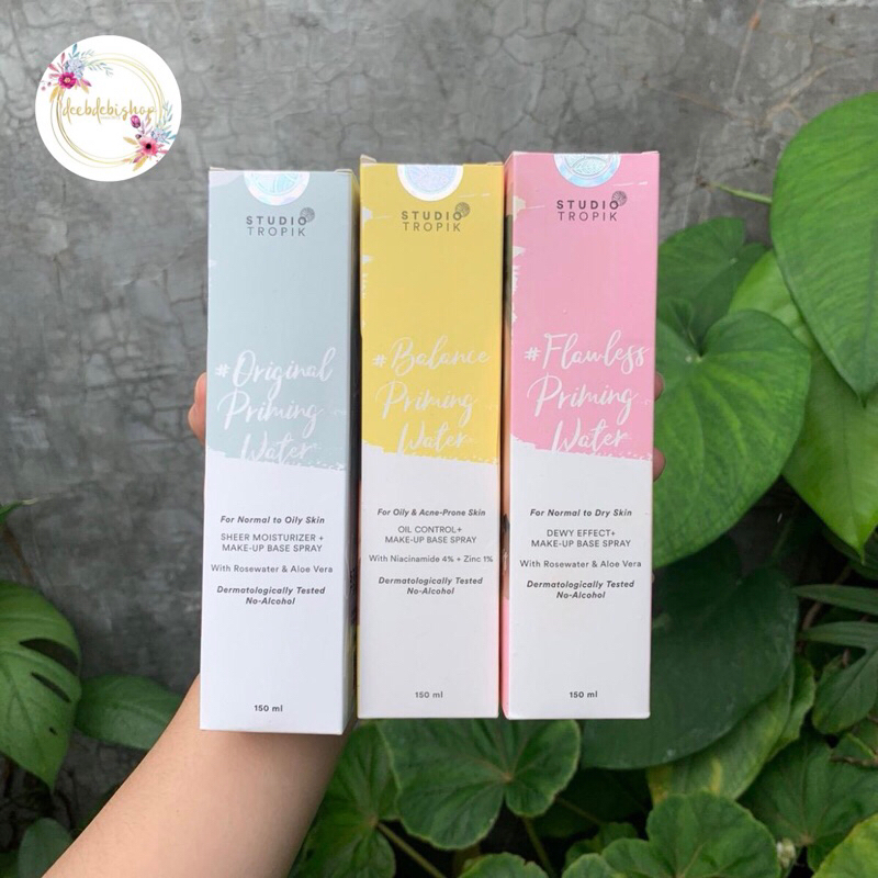 Jual Studio Tropik Flawless/Daily/Balance/Original Priming Water 150ml / BB size 30ml | Shopee ...