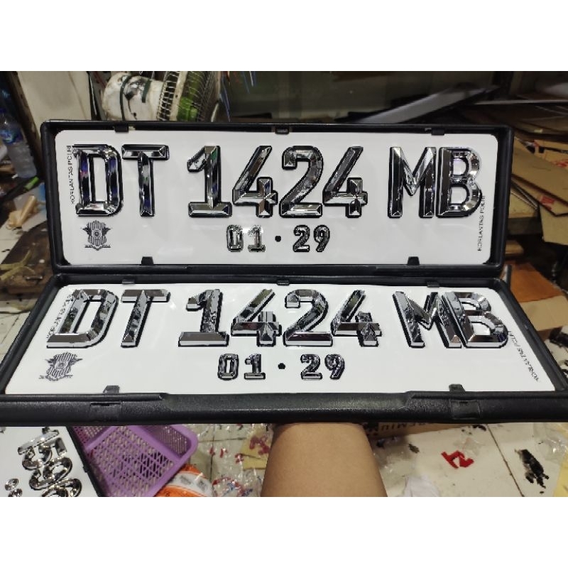 Jual Plat mobil timbul model terbaru / plat nomor mewah | Shopee Indonesia
