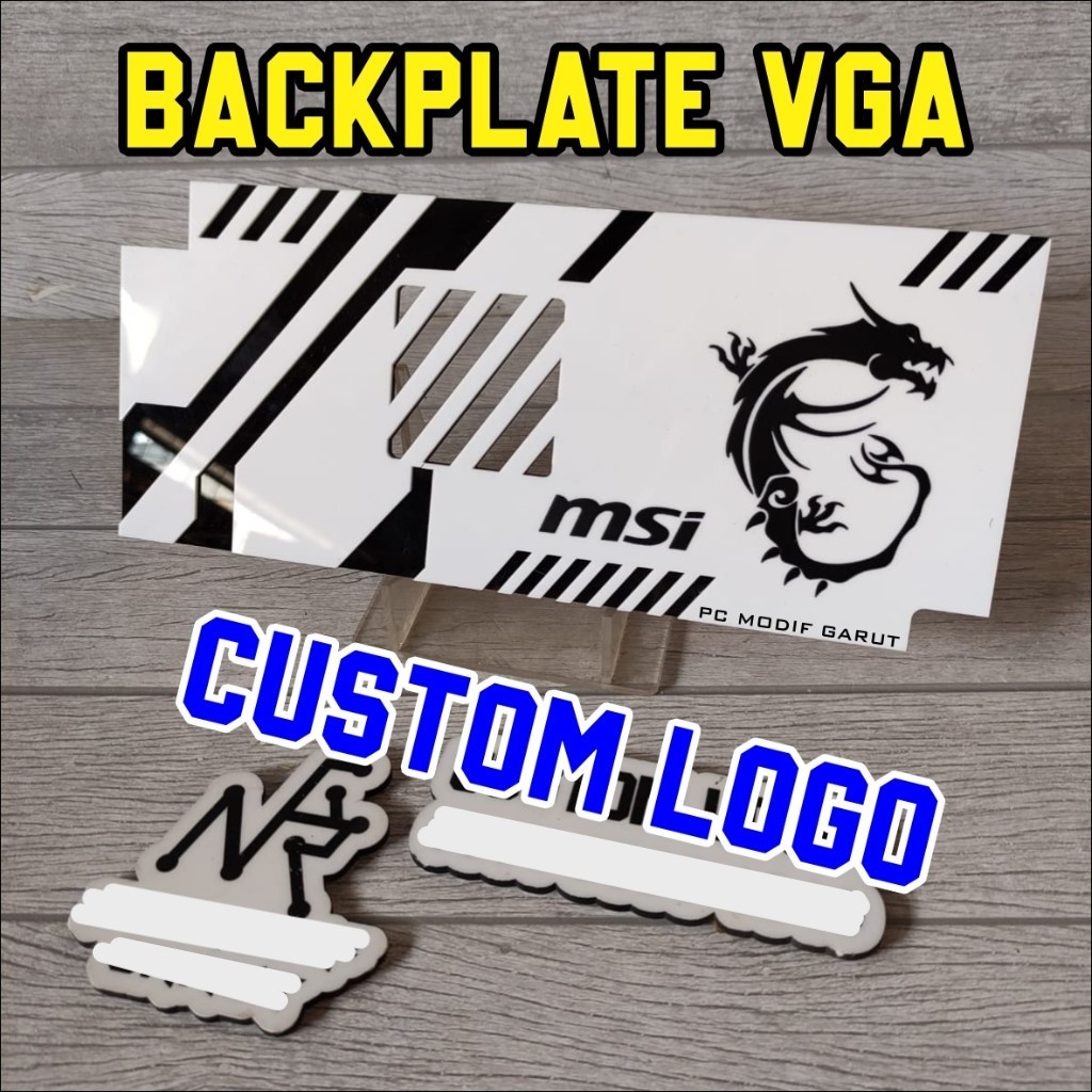 Jual Backplate vga cover custom logo msi edition | Shopee Indonesia