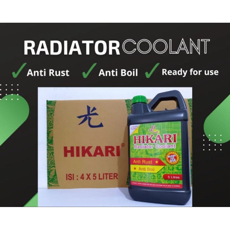 Jual Radiator Coolant 5 Liter Hikari Hijau | Shopee Indonesia