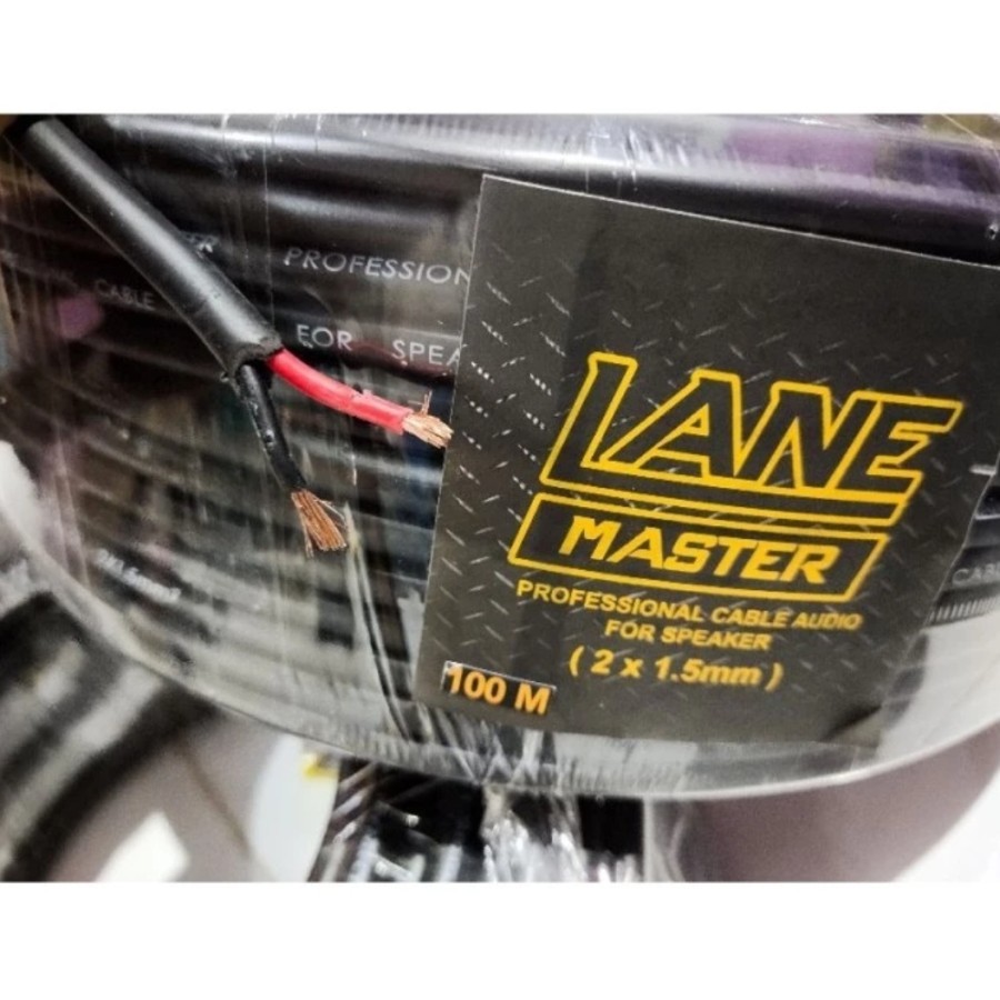 Jual kabel speaker audio 2x1.5mm / cable spiker audio 2 x 1.5mm lentur ...