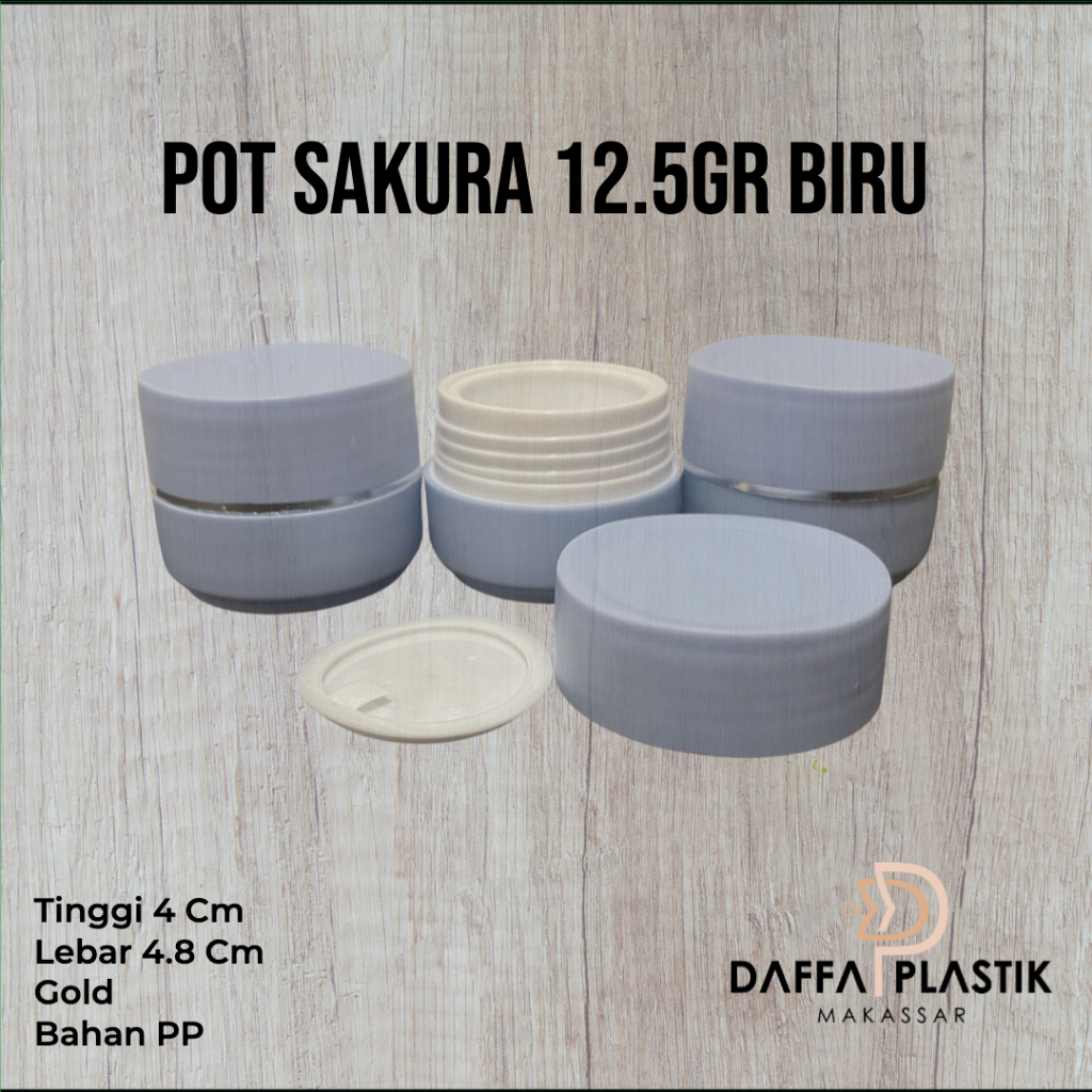 Jual Pot Cream Sakura 12,5gr Biru LS (Kemasan isi 25 Pcs harga @ Rp ...