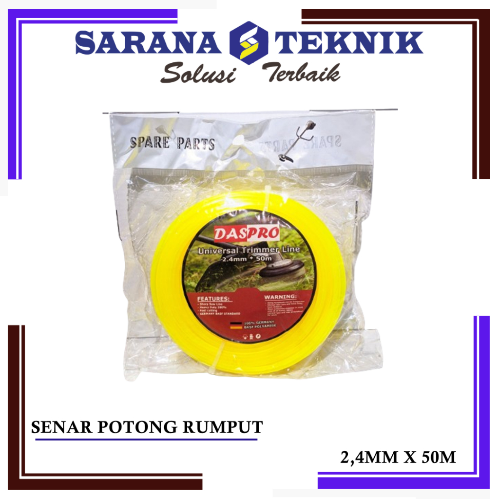 Jual SENAR POTONG RUMPUT 2,4MM X 50 METER INOTEC | Shopee Indonesia