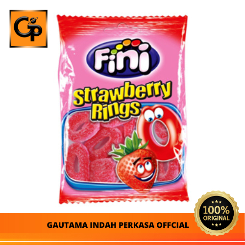 Jual Permen Fini Strawberry Rings 90g | Shopee Indonesia