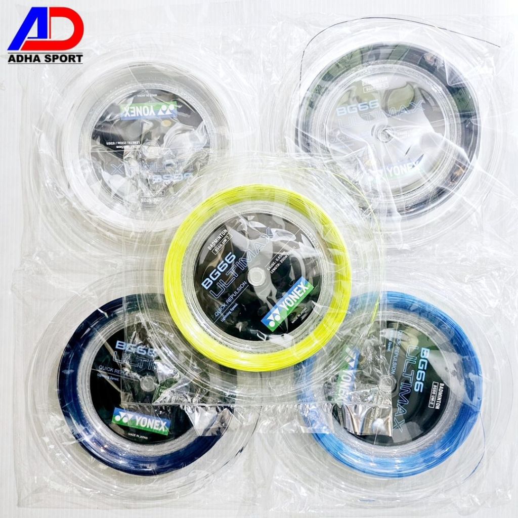 Jual Senar Badminton Yonex BG66 ULTIMAX Roll 200 Meter Original Made in ...