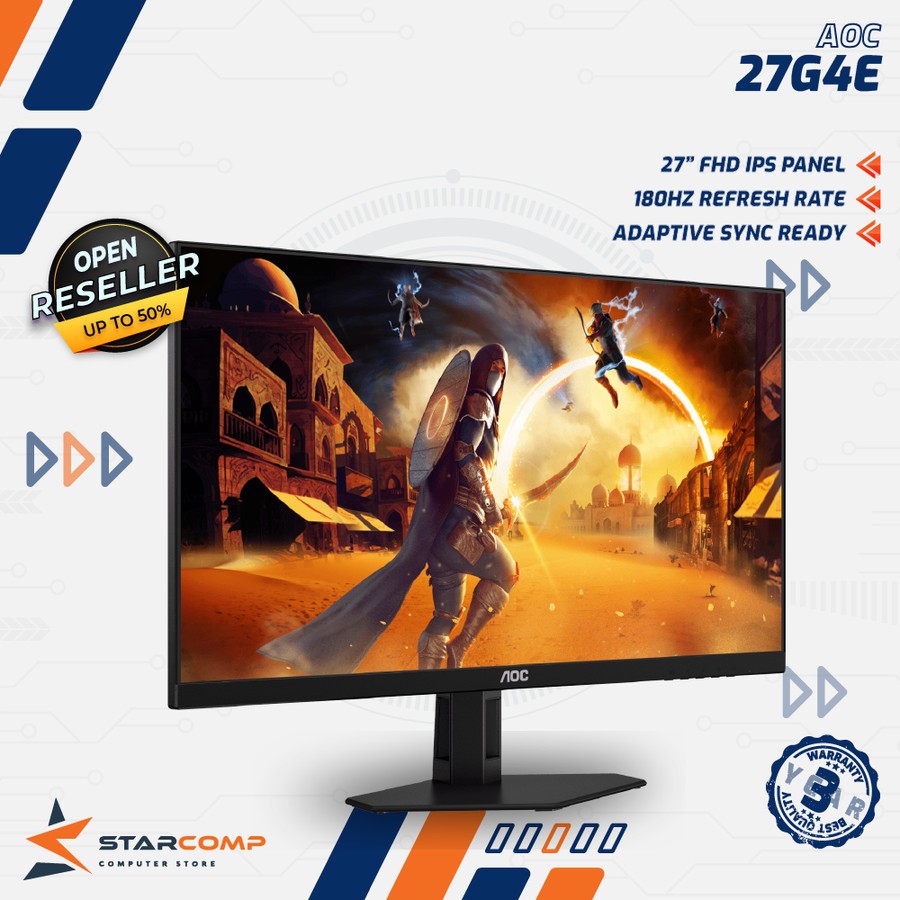 Jual AOC 27G4E Monitor Gaming 27" Fast IPS 180Hz HDMI DP | Shopee Indonesia