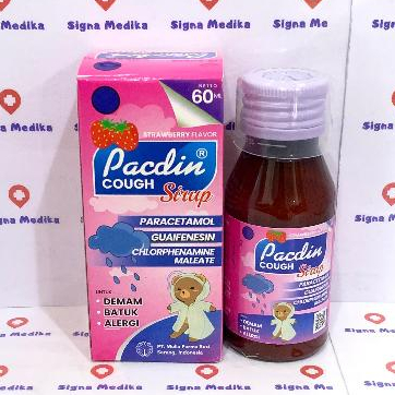 Jual Pacdin Cough Sirup 60ml Strawberry - Obat Batuk Pilek | Shopee ...