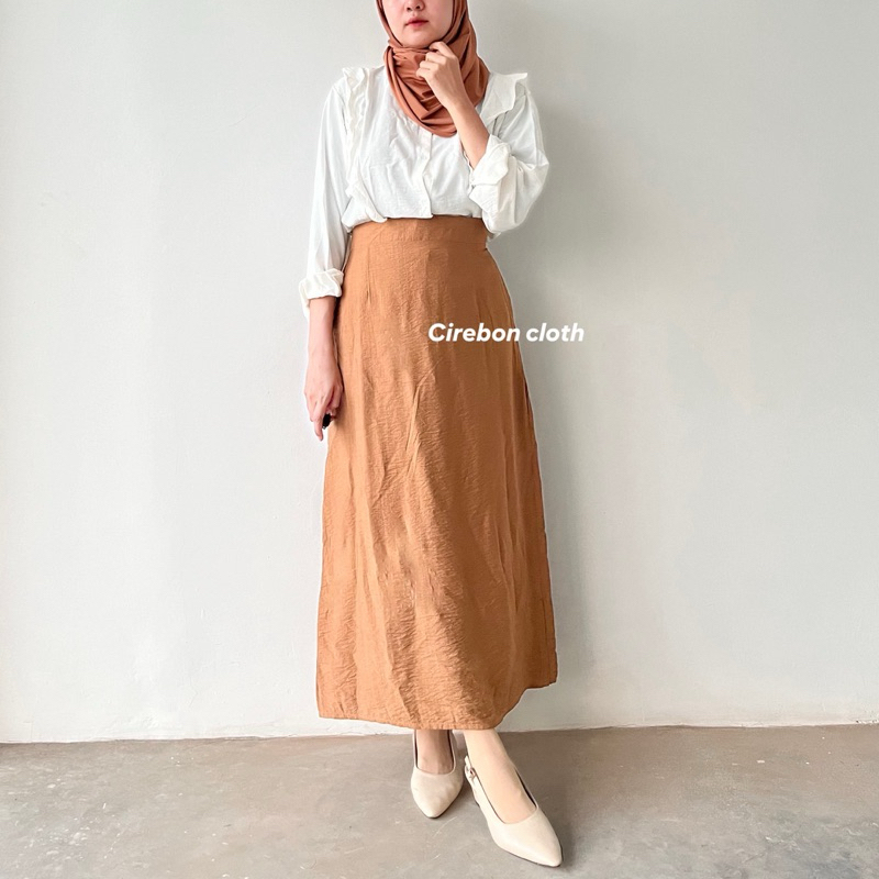 Jual Cirebon cloth - Audy Skirt basic Linen - Rok Linen vintage - linen ...