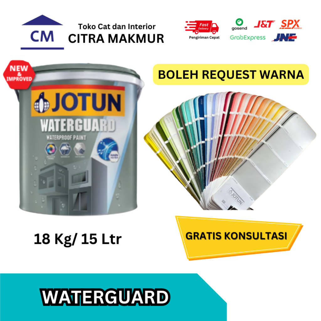 Jual Jotun Waterguard Tinting 18 Kg / 15 Ltr (Ready Semua Warna ...