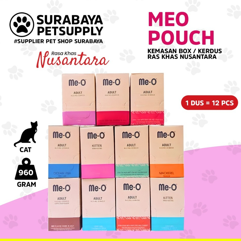 Jual Meo Pouch Khas Nusantara 12 pouch Cat Wetfood - Me-o sachet ...
