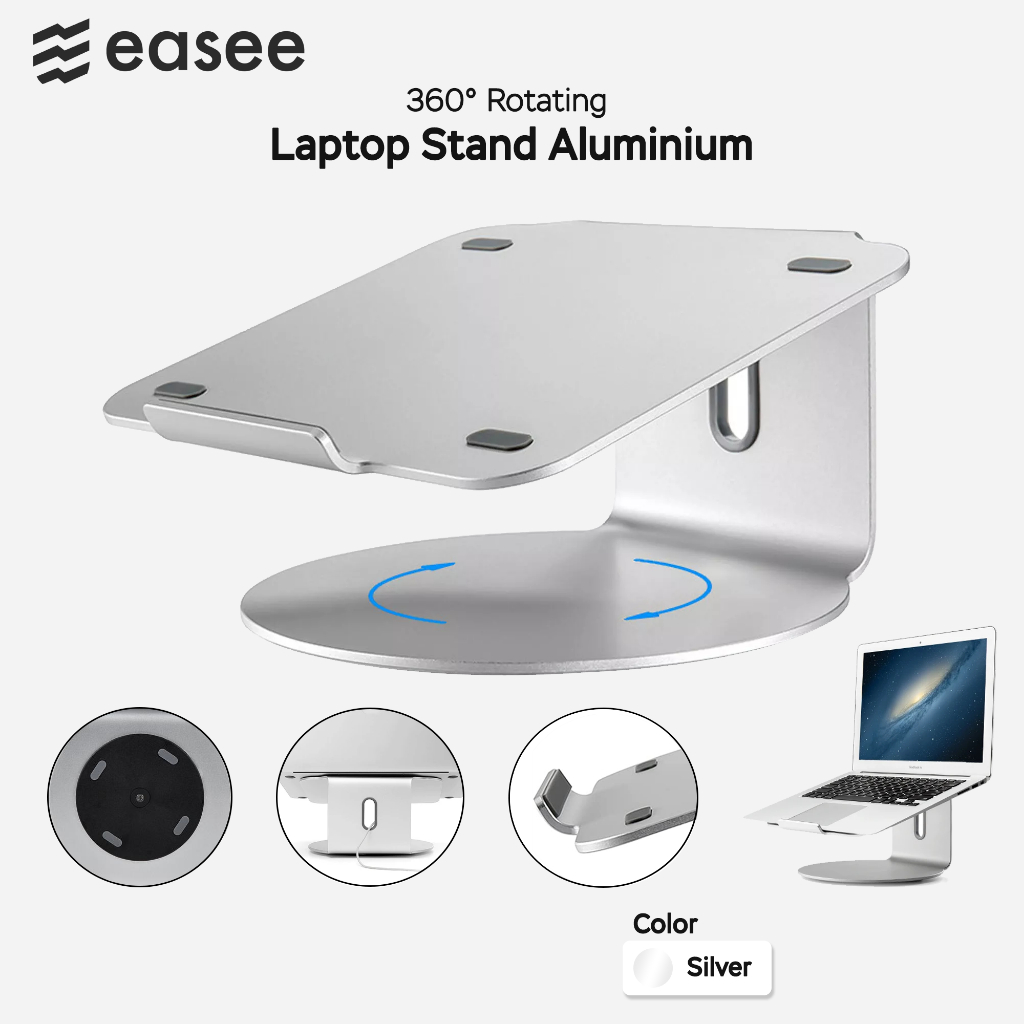 Jual easee Laptop Stand Aluminium 360° Rotating / Macbook Stand / Alas ...