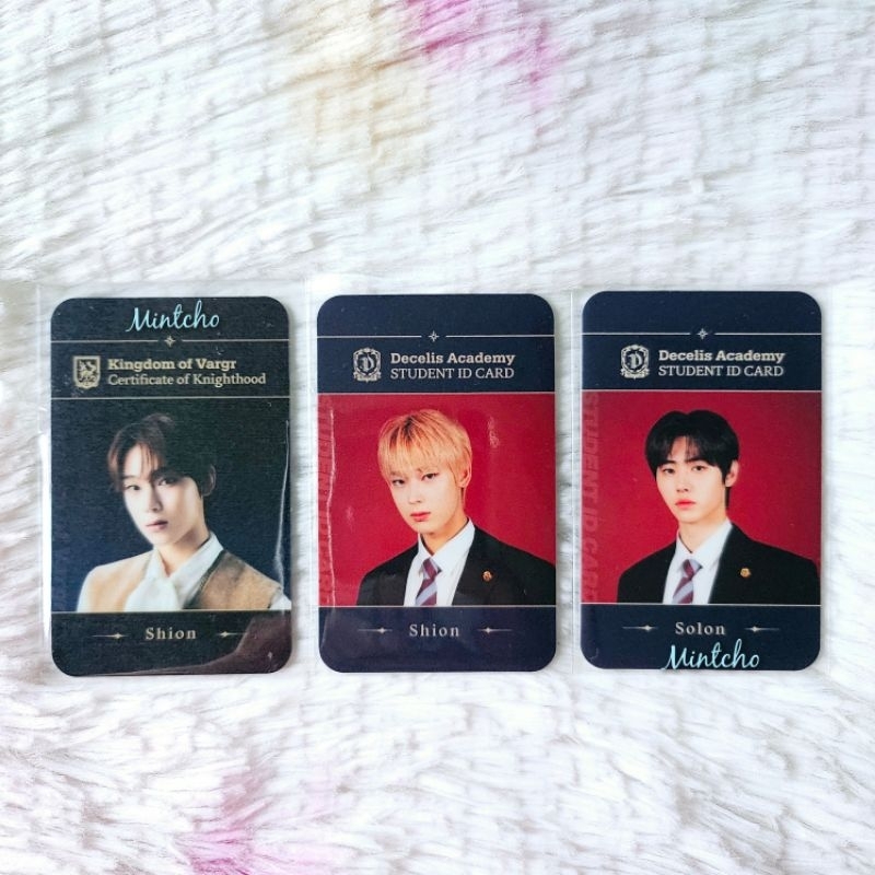 Jual ENHYPEN SUNOO & SUNGHOON ID CARD VARGR & DECELIS CARD SOLON & SHION DARKMOON OFFICIAL ...