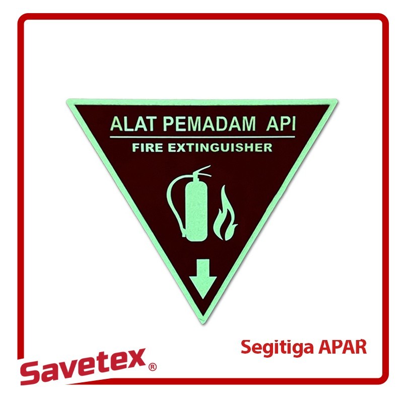 Jual Segitiga APAR Glow In The Dark / Rambu Akrilik Alat Pemadam Api ...