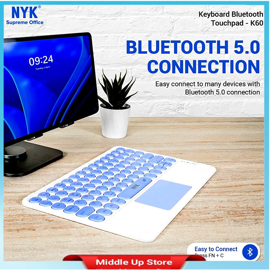 Jual Keyboard Bluetooth with Touchpad NYK Supreme K60 / Keyboard ...