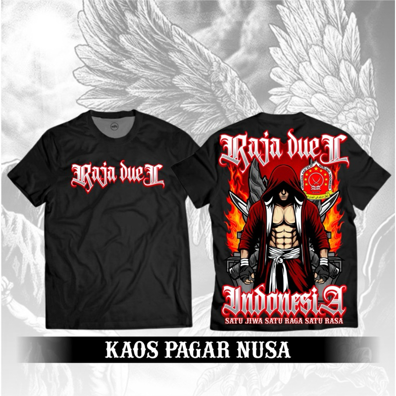 Jual Kaos Motif Pagar Nusa Raja Duel Indonesia Satu Jiwa Satu Raga Satu Rasa By Foxclot | Shopee ...