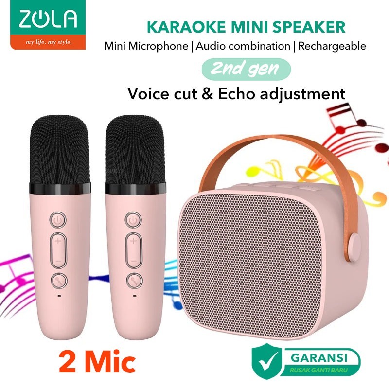 Jual Speaker Microphone Karaoke Set Mini Full bass Portable Bluetooth ...