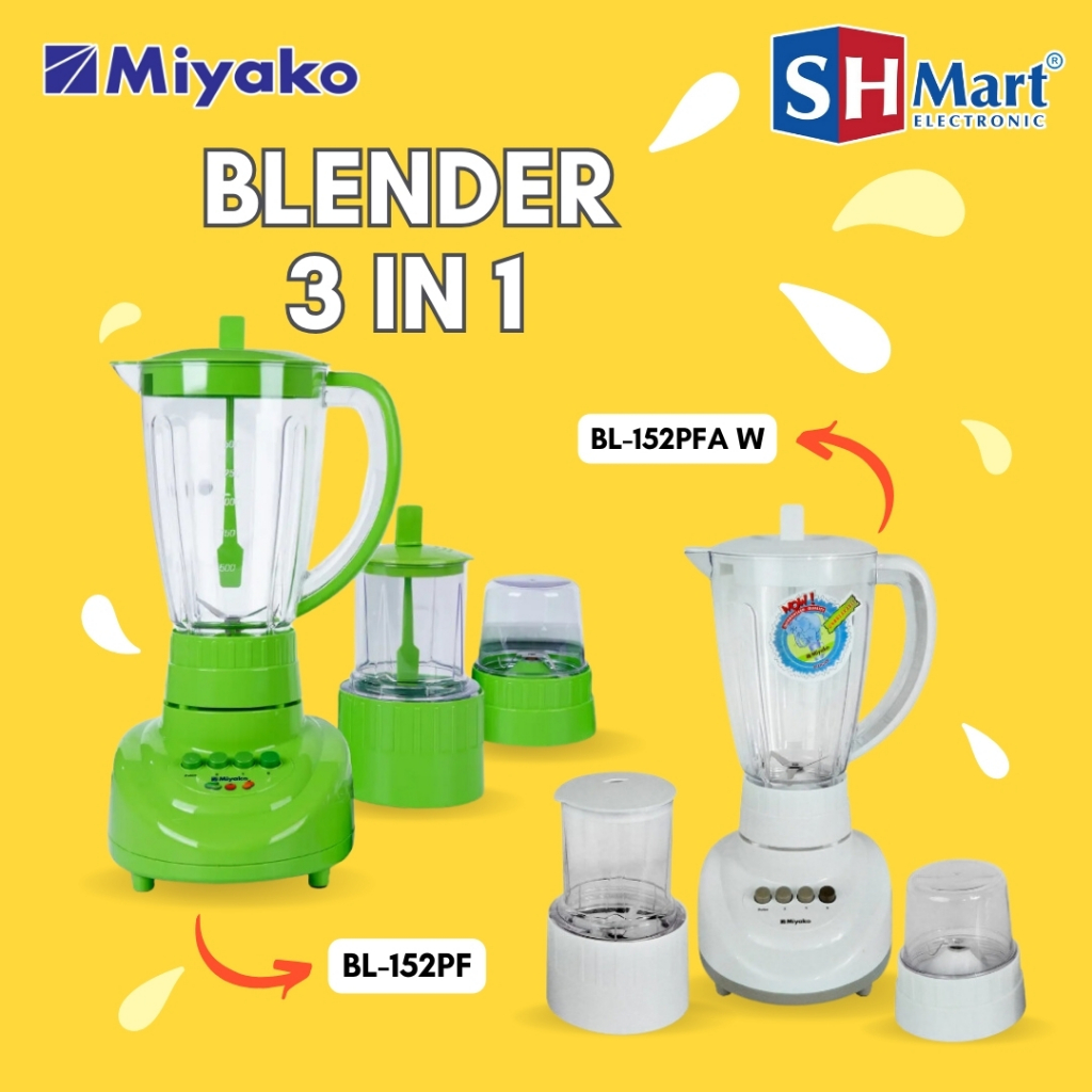 Jual BLENDER PLASTIK MIYAKO KAPASITAS 1,5 LITER BL-152PF / BL 152PF ...