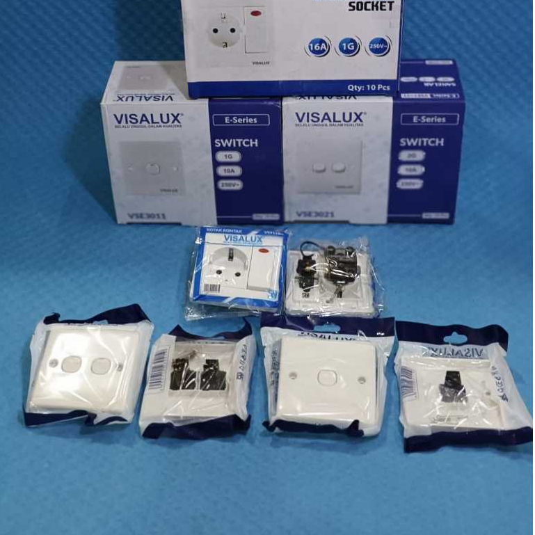 Jual Saklar OB Engkel 1G dan Saklar Seri 2G Visalux - Stop Kontak + Saklar OB Visalux | Shopee ...