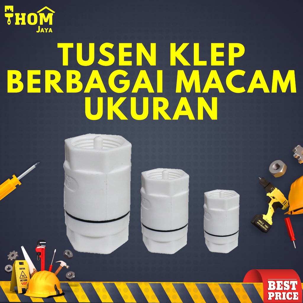 Jual TUSEN KLEP / TUSEN FOOT VALVE PVC - BERBAGAI MACAM UKURAN | Shopee ...