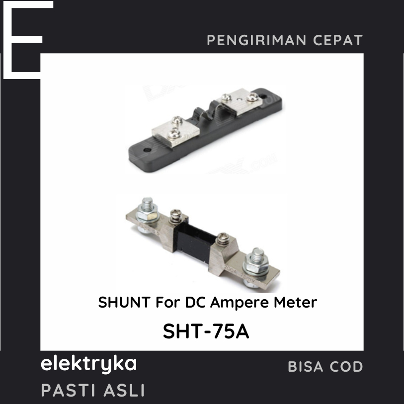 Jual FORT Shunt for DC Ampere Meter DC Ampere 75A 75mV Class 0.5 SHT ...
