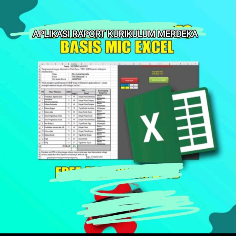 Jual Aplikasi Raport Kurikulum Merdeka Berbasis Excel | Shopee Indonesia