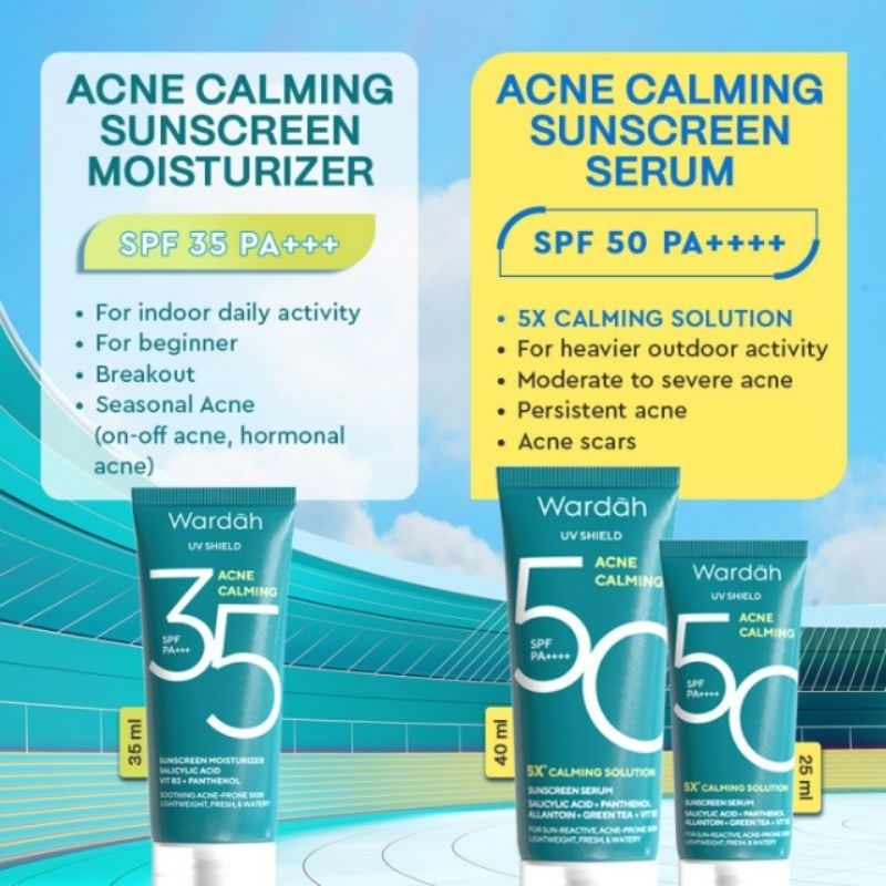 Jual WARDAH UV SHIELD ACNE CALMING SUNSCREEN SERUM SFP 35 PA++++ & SPF 50 PA++++ | 100% ORIGINAL ...
