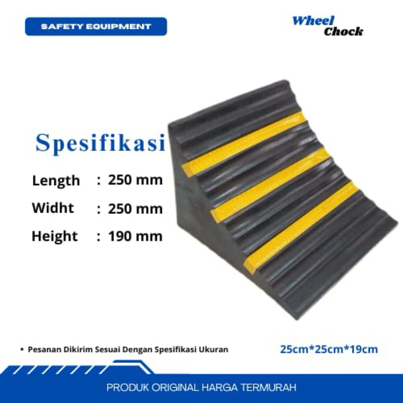 Jual Rubber Wheel Chock Besar mobil/Container/ truk Anti-Selip rv ...